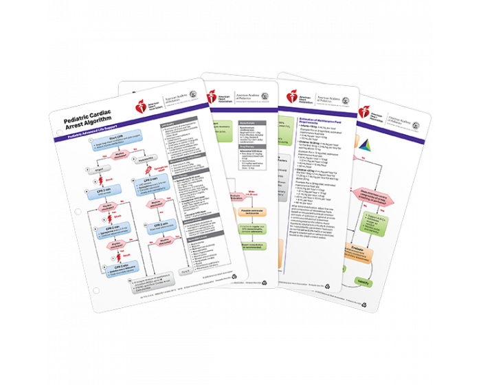 PALS Emergency Crash Cart Cards | AHA