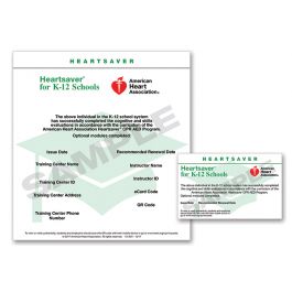 Heartsaver for K-12 Schools eCard